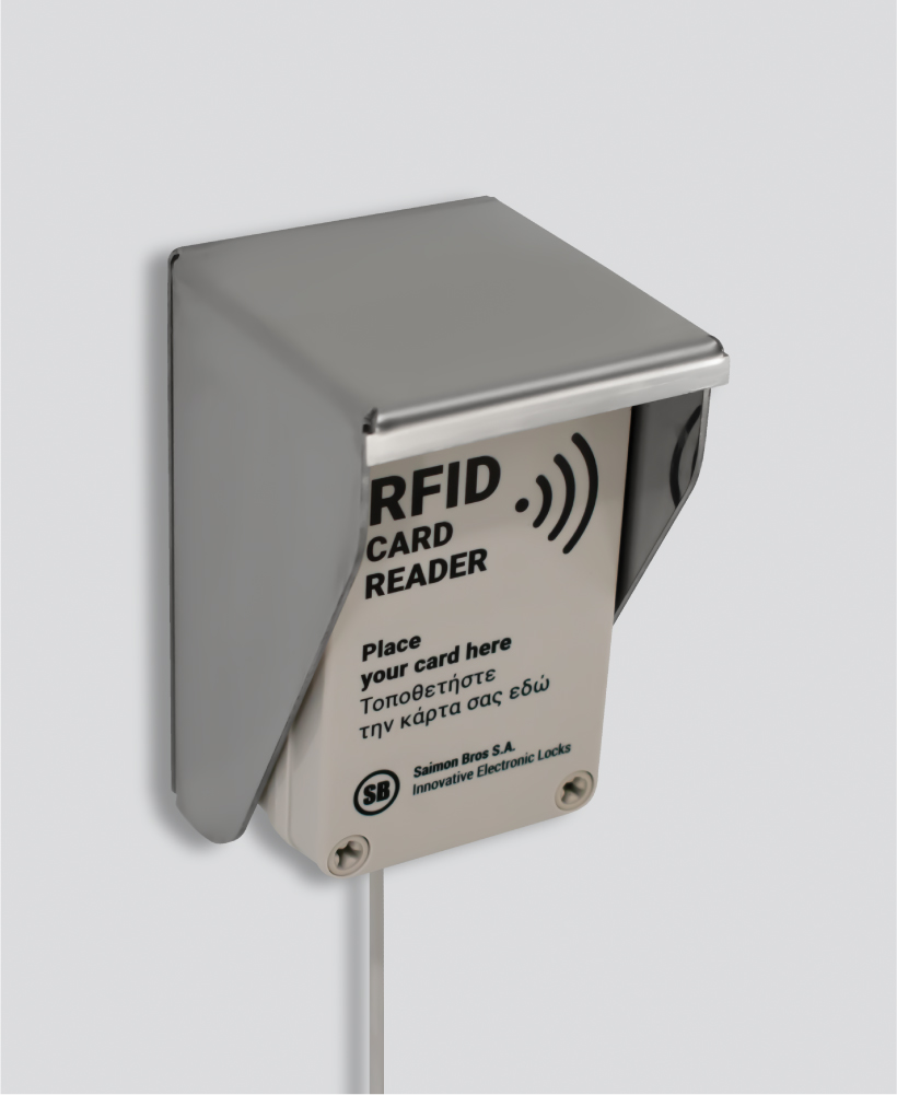 IP66 RFID WALL-MOUNTED CARD READER WITH PROTECTIVE INOX 316 COVER FOR ...