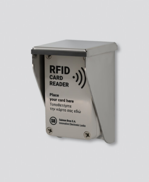 IP66 RFID WALL-MOUNTED CARD READER WITH PROTECTIVE INOX 316 COVER FOR ...